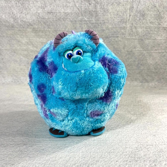 Disney | Toys | Disney Pixar Monsters Inc Sulley Plush Round Stuffed ...